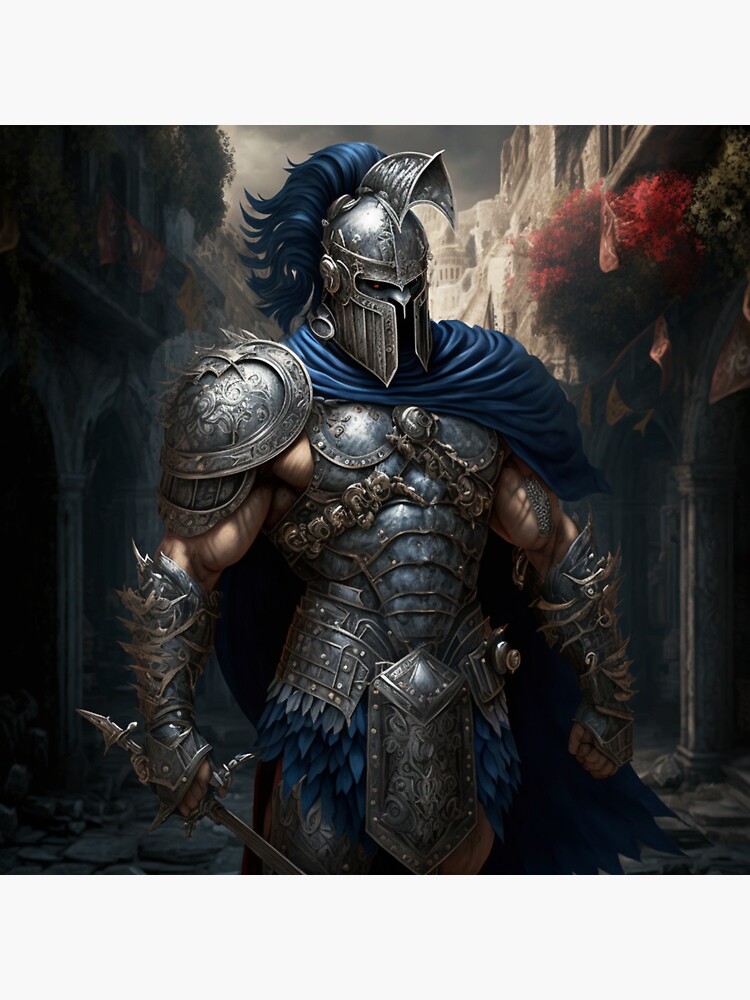 "Royal Blue Spartan" Sticker for Sale by Dream-Merchant | Redbubble