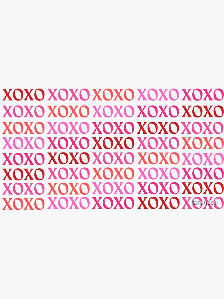 "XOXO" Sticker for Sale by tarenaco | Redbubble