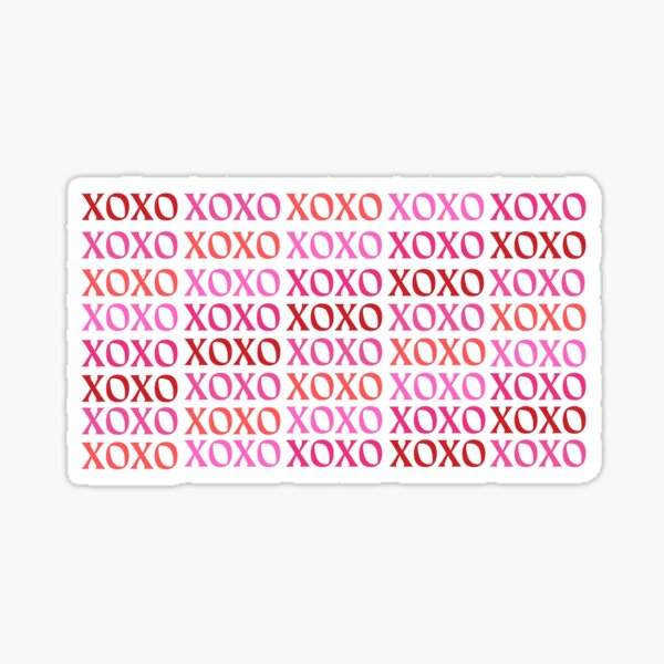 "XOXO" Sticker for Sale by tarenaco | Redbubble