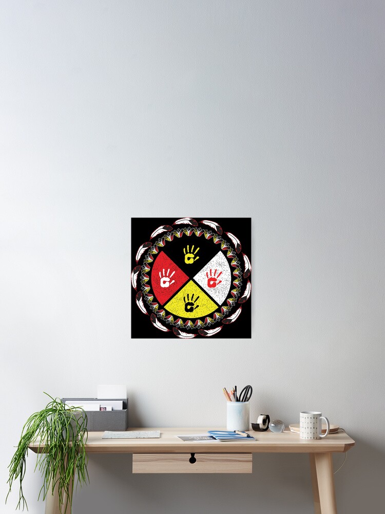 "Native American Medicine Wheel - MMIW" Poster for Sale by mixedshop ...