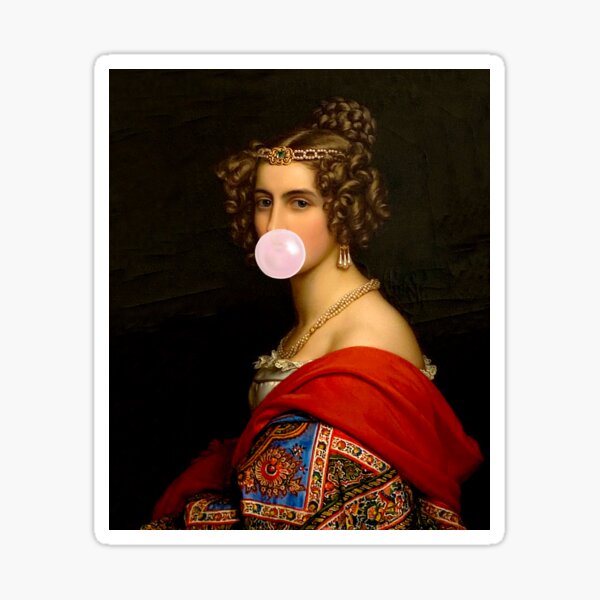"So Extra Pink Bubble gum Diva" Sticker for Sale by Artyblender | Redbubble