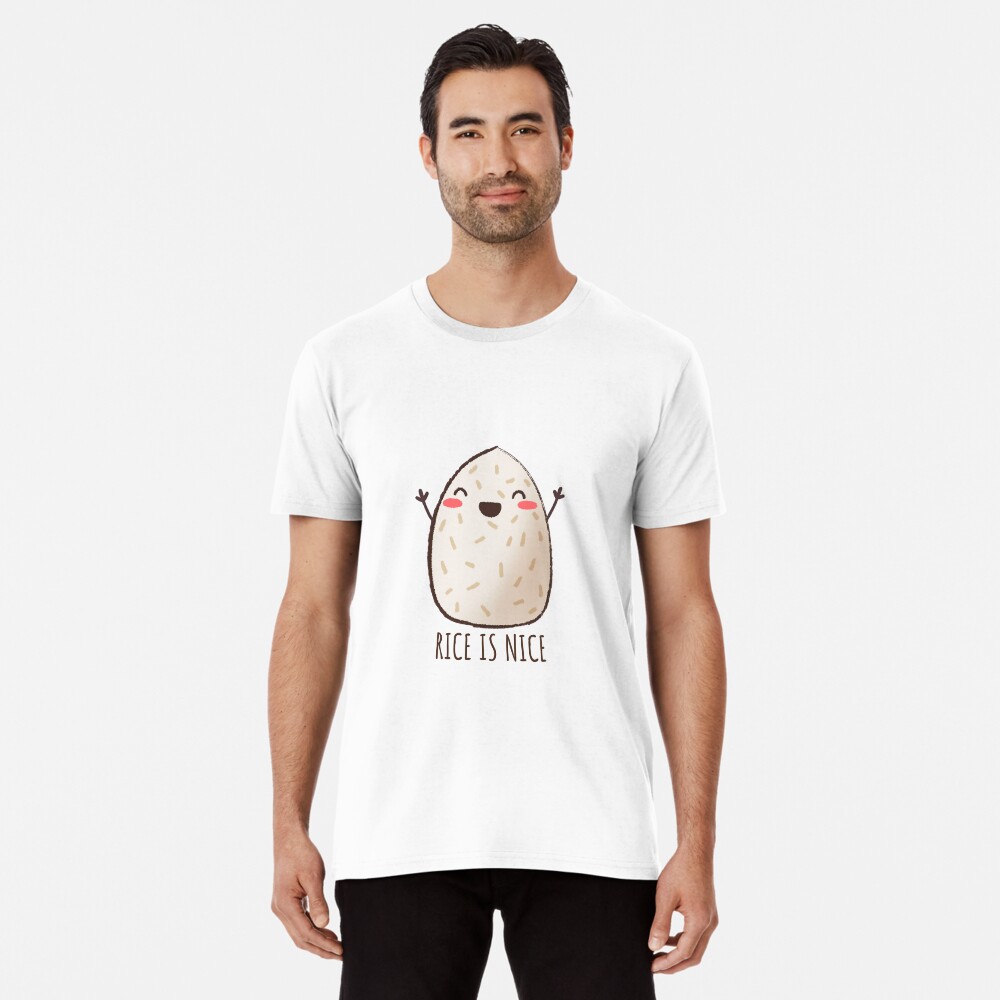 " "Rice is Nice" Cute Grain of Rice" Sticker for Sale by cake-for-all ...