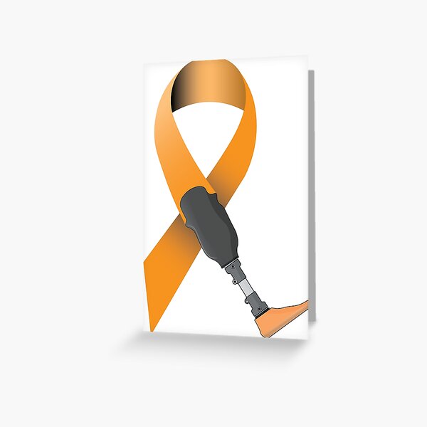 "Amputee Awareness Ribbon" Greeting Card for Sale by oandpmemes | Redbubble