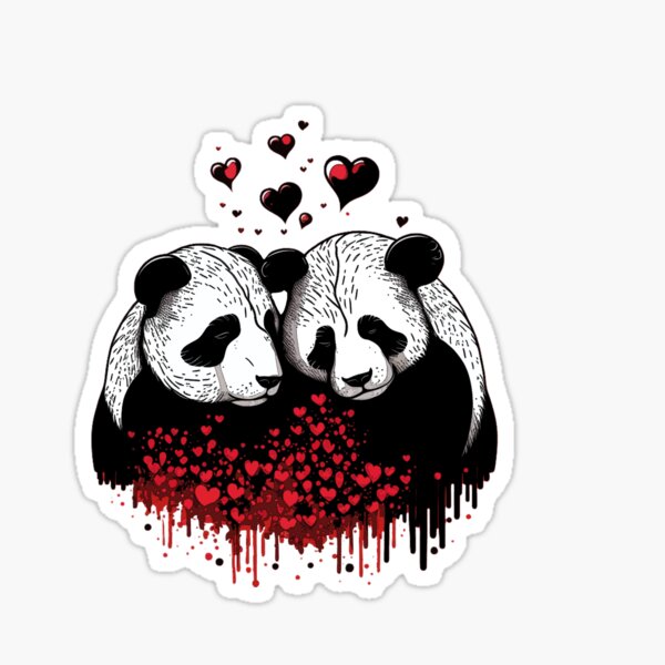 "Tired Pandas are adorable- and dripping with love" Sticker for Sale by ...