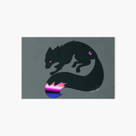"Genderfluid Pride Flag Fox" Art Board Print for Sale by GrinningGinger ...