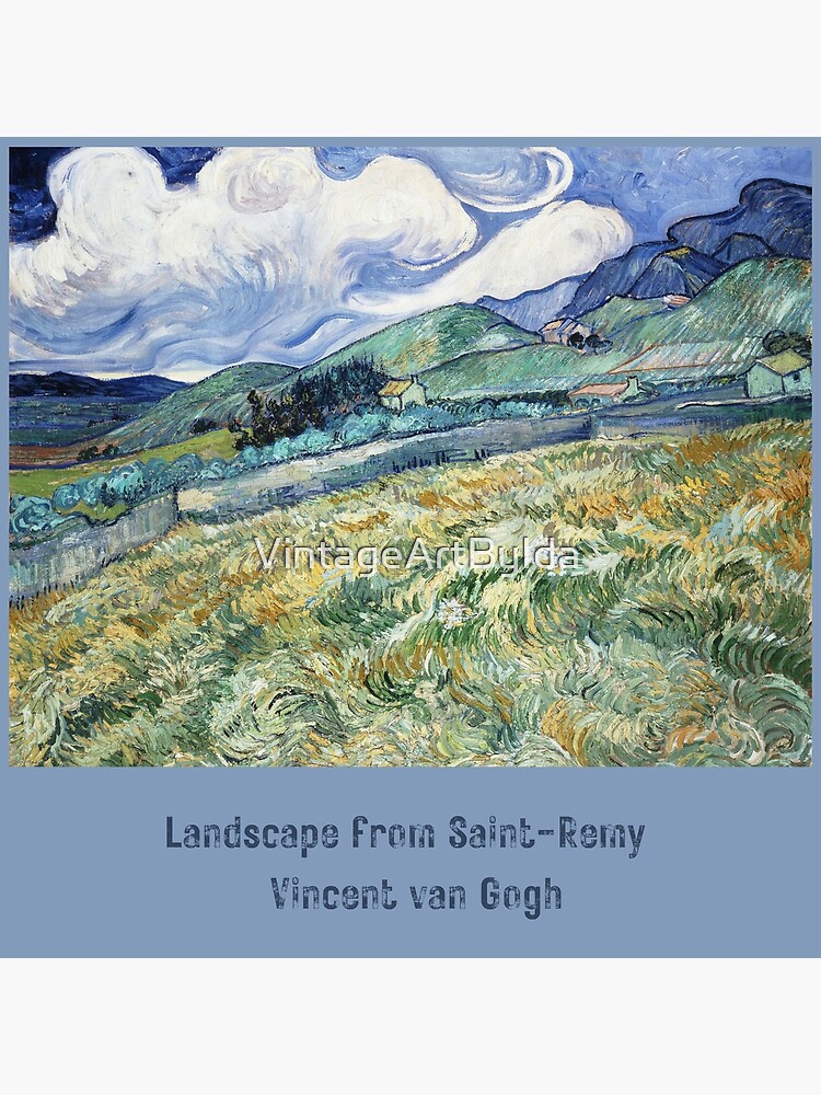 "Landscape from Saint-Remy by Vincent van Gogh" Art Print for Sale by ...