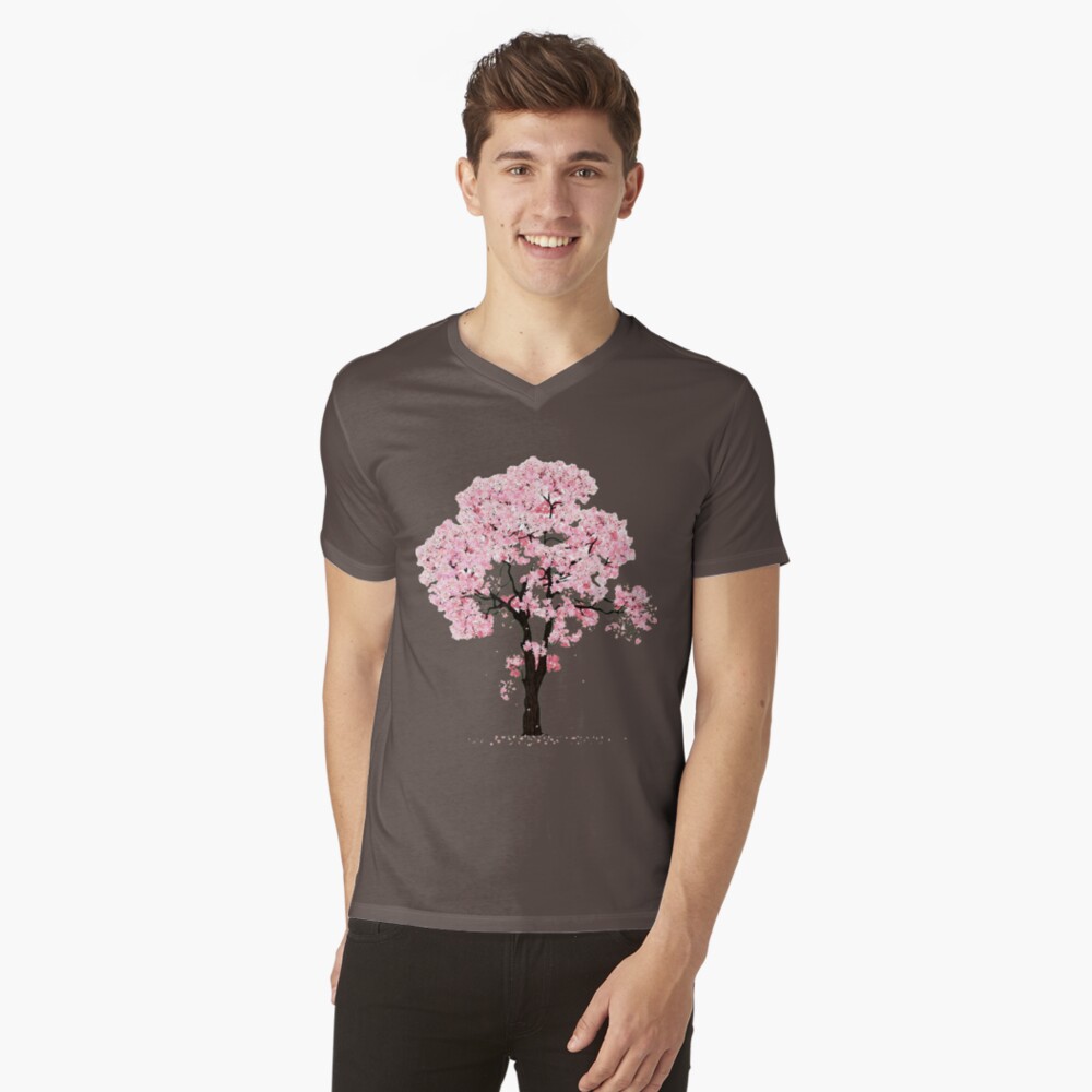 "Cherry blossom tree poster" Sticker for Sale by TikLogy | Redbubble