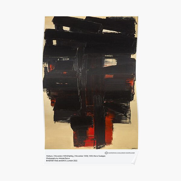 "Soulages Peinture 3" Poster for Sale by abelalicia2 | Redbubble