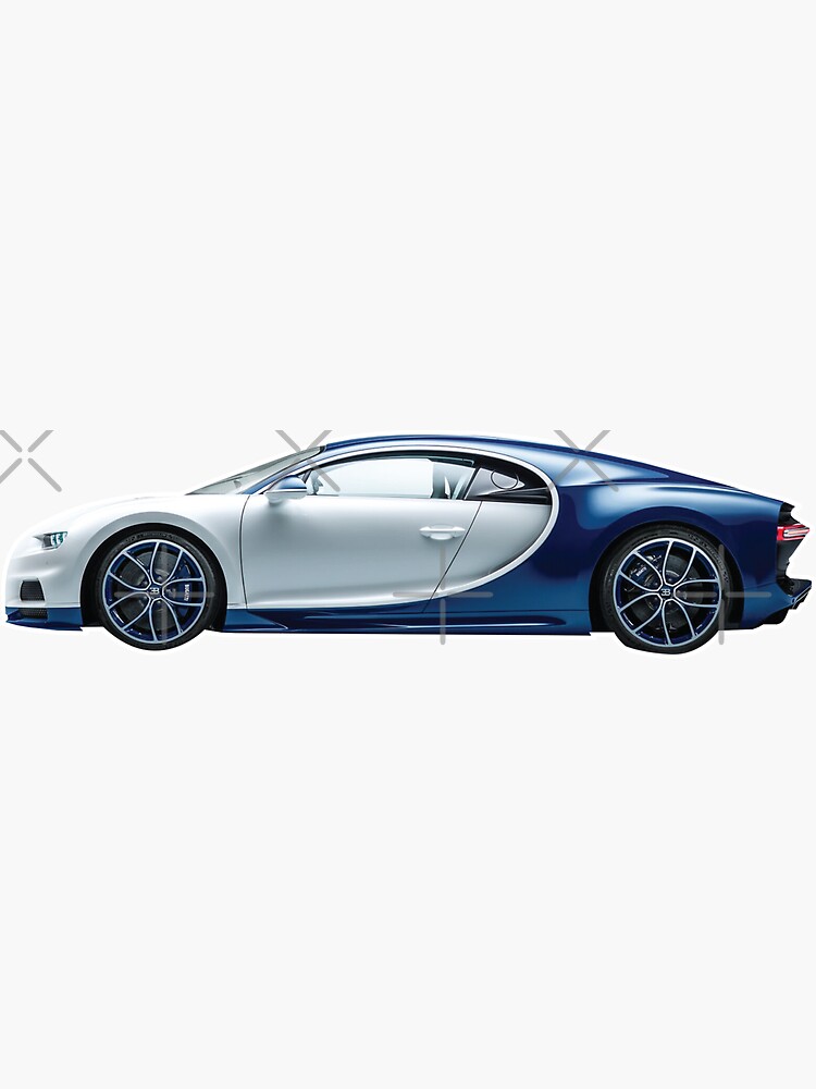 "Bugatti Chiron " Sticker for Sale by RohanNewn | Redbubble