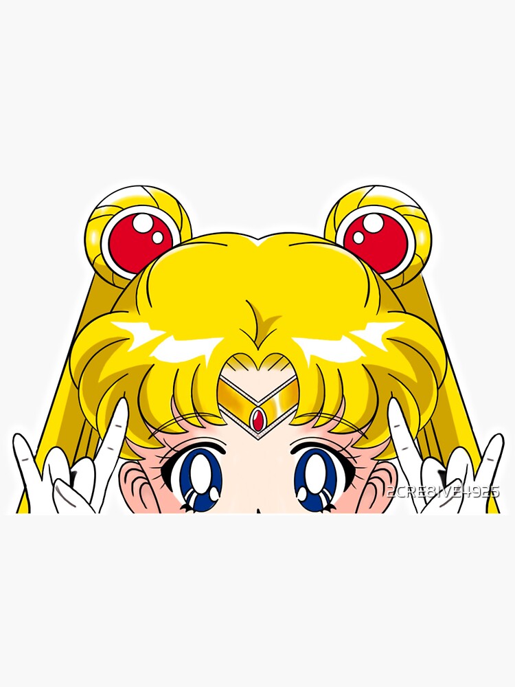 "Sailor moon Magical Girl Anime SAIL0R M00N Peeker Decal Sticker ...