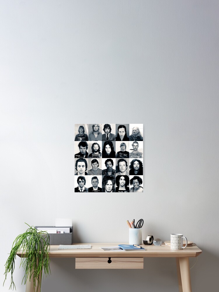 "Rockstar Mugshots" Poster for Sale by kriskhoury | Redbubble