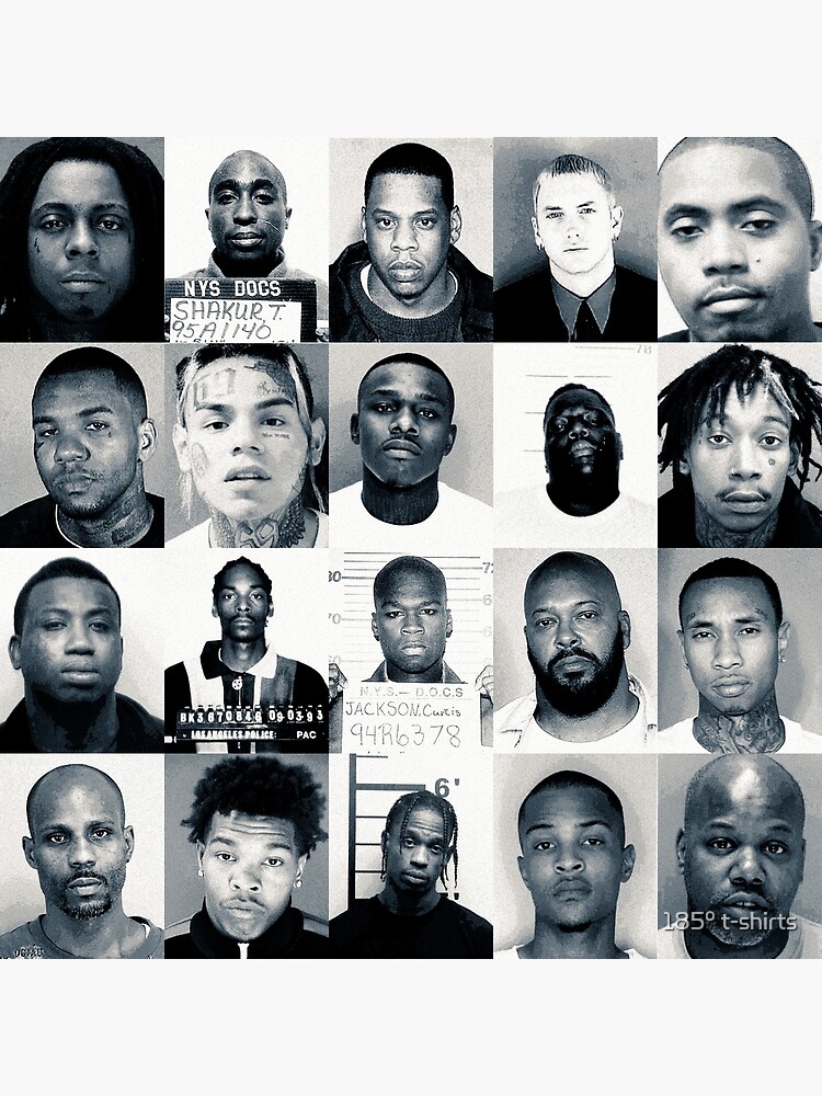 "Rappers Mugshots" Art Print for Sale by kriskhoury | Redbubble