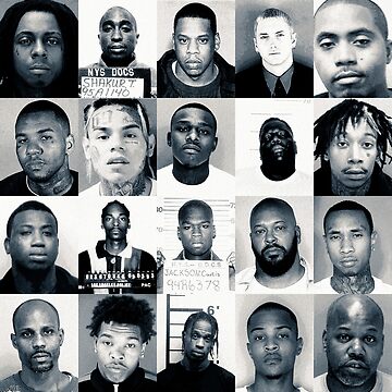 "Rappers Mugshots" Poster for Sale by kriskhoury | Redbubble
