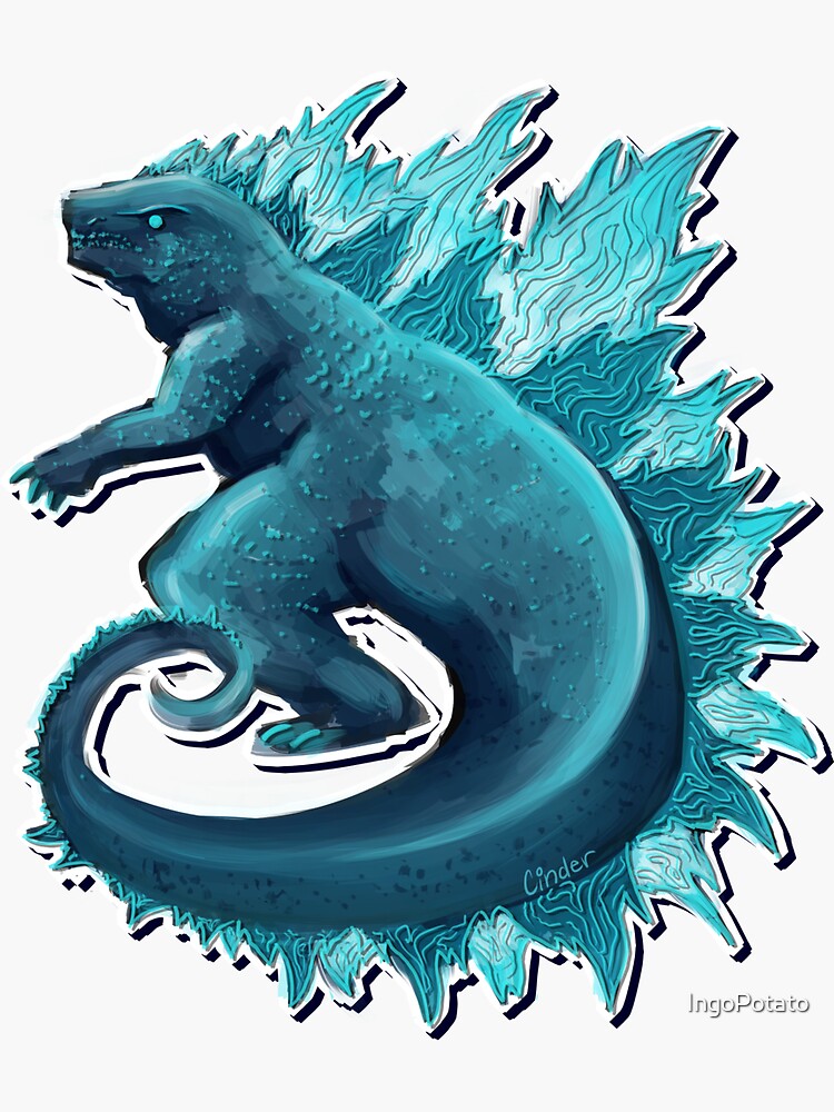 "Big Lizard" Sticker for Sale by IngoPotato | Redbubble