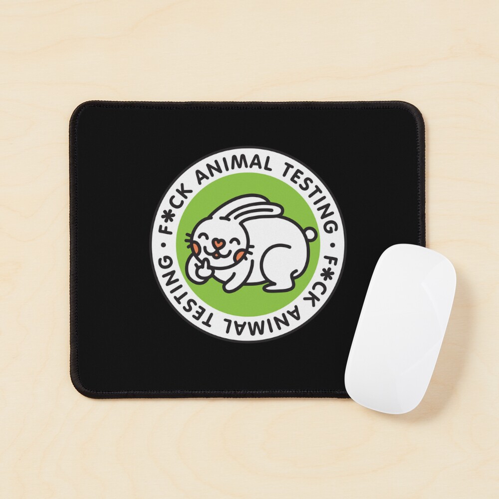 "F*CK ANIMAL TESTING" Sticker for Sale by dmitriylo | Redbubble
