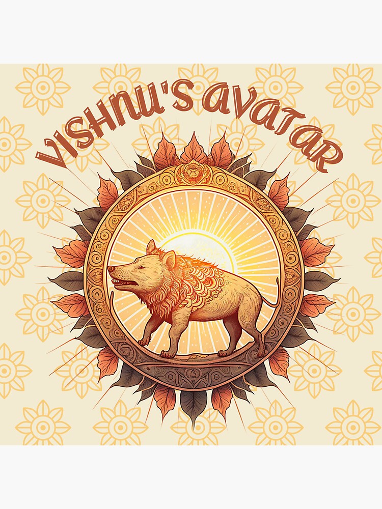 "Varaha | Vishnu's Avatar | Boar God |Hinduism God" Sticker for Sale by ...