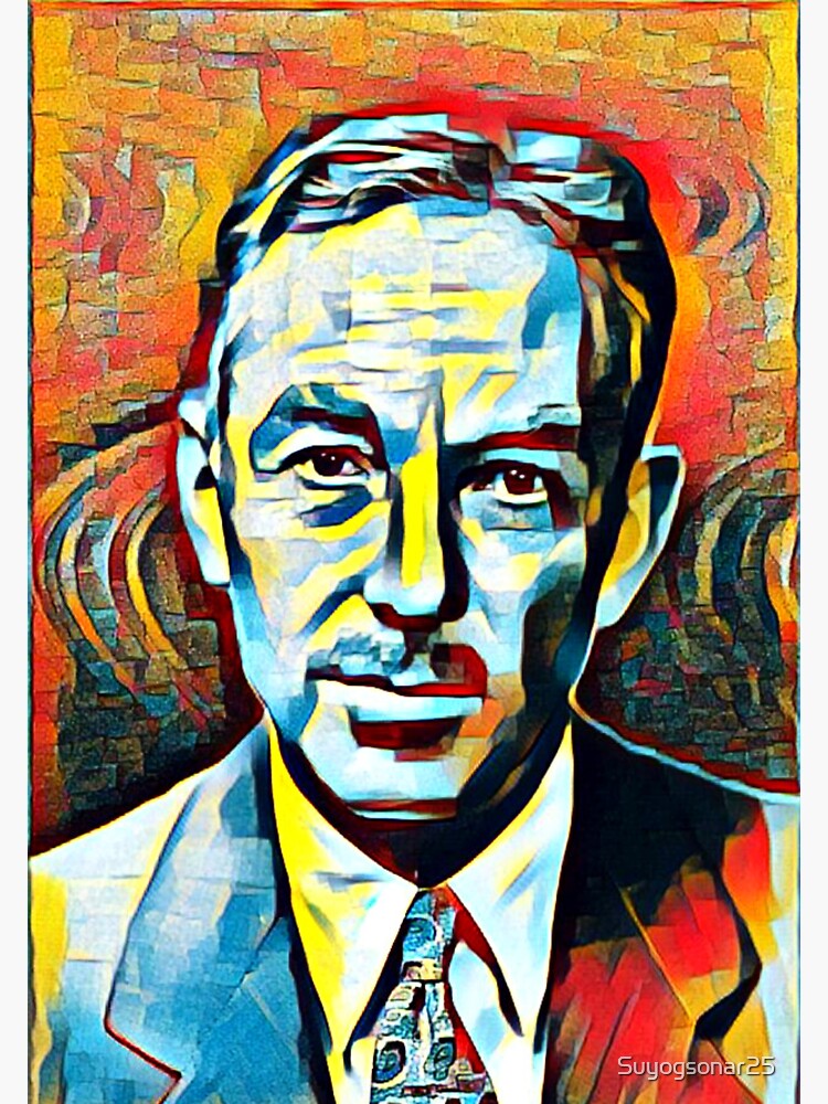 "EB White Artwork | EB White Portrait | EB White Wall Art " Sticker for ...