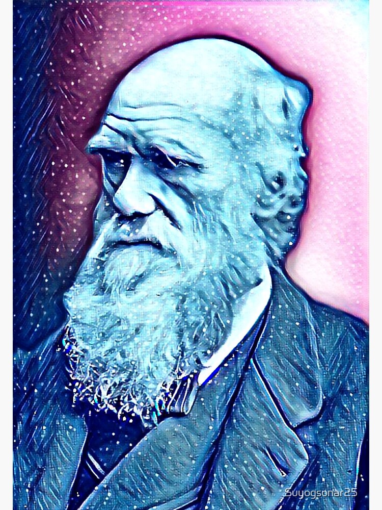 "Charles Darwin Artwork | Charles Darwin Portrait | Charles Darwin Wall ...