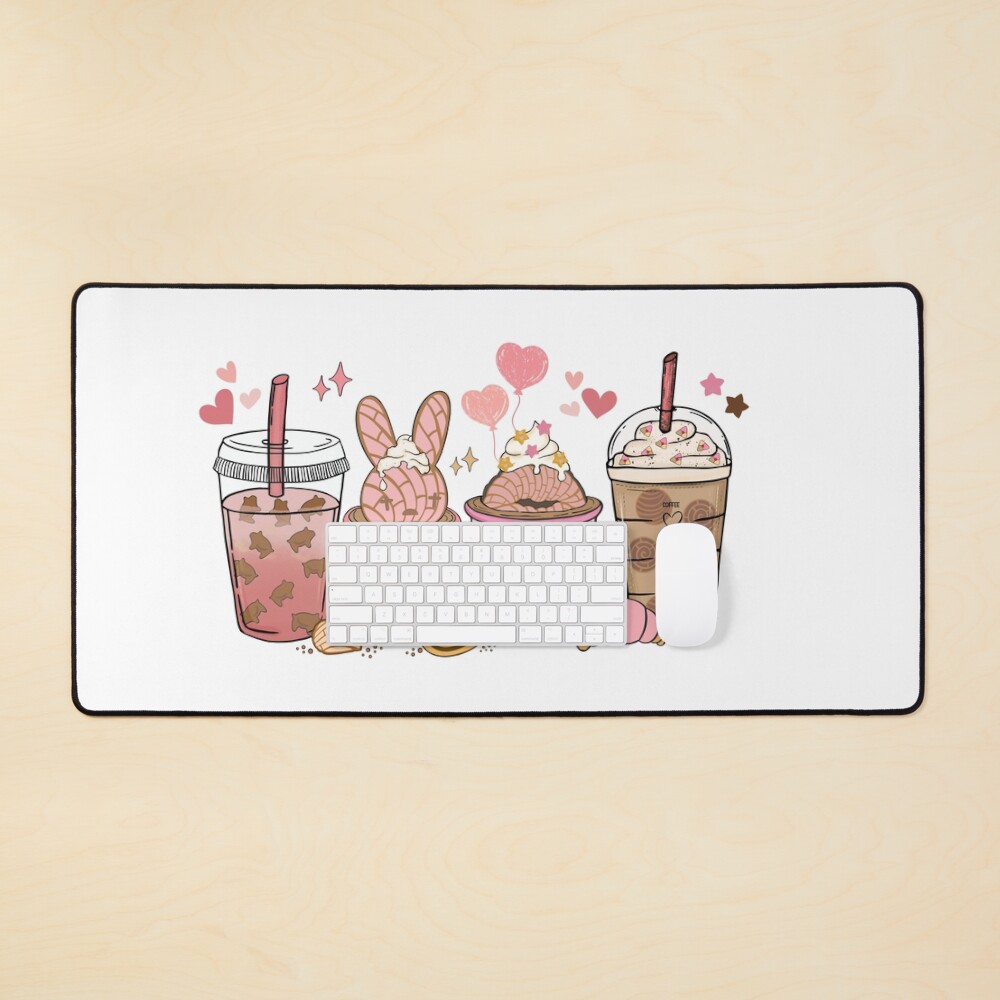 "Cafecito y Chisme Pan Dulce Hand Drawn Mexican Concha iced coffee cup ...