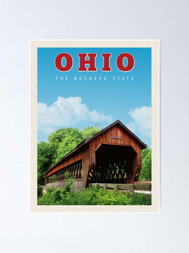 "Ohio Vintage Travel Poster" Poster for Sale by Vintaprints-co | Redbubble