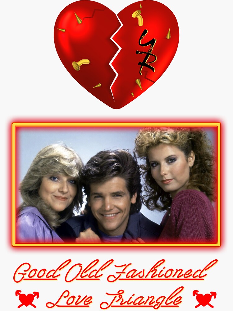"Good Old Fashioned Love Triangle - Traci Danny Lauren" Sticker for ...