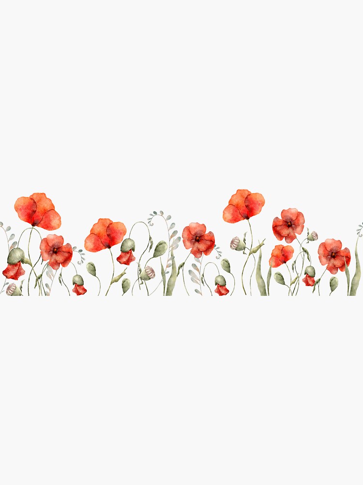 "poppy" Sticker for Sale by Bobeys | Redbubble