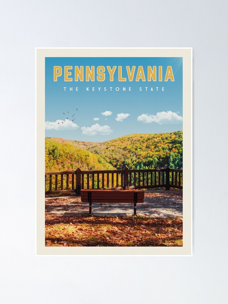 "Pennsylvania Vintage Travel Poster" Poster for Sale by Vintaprints-co ...