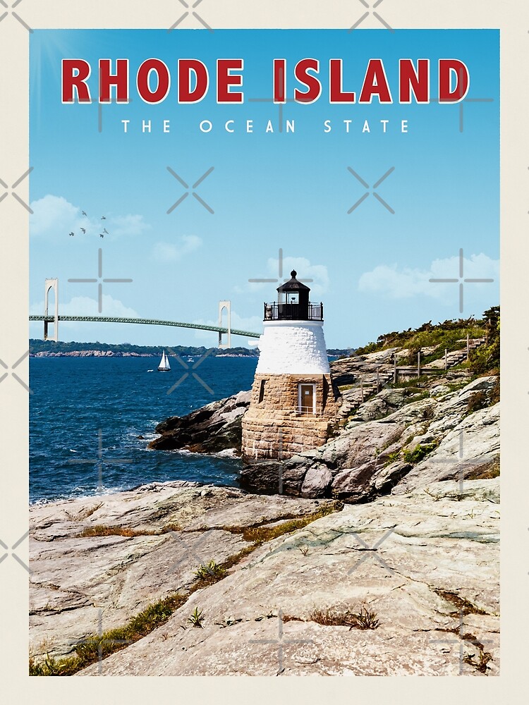 "Rhode Island Vintage Travel Poster" Poster for Sale by Vintaprints-co ...