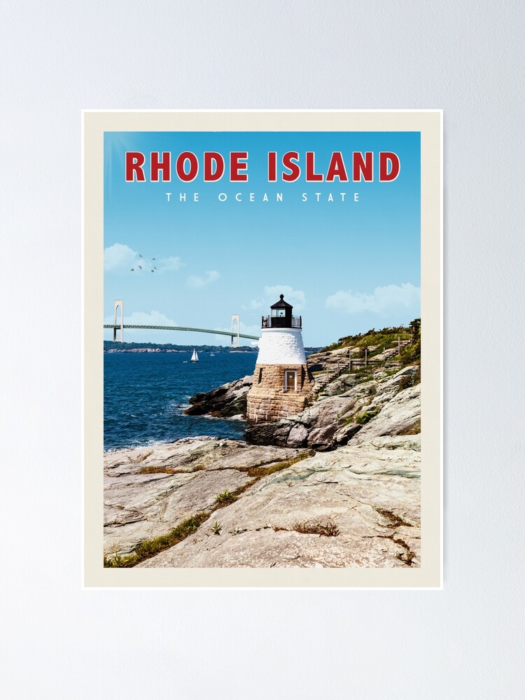 "Rhode Island Vintage Travel Poster" Poster for Sale by Vintaprints-co ...