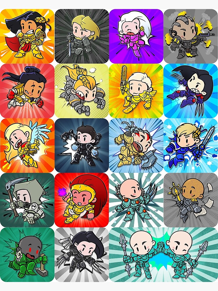 "All the Chibi Primarchs and the Emperor" Poster by Eatsbluecrayon ...