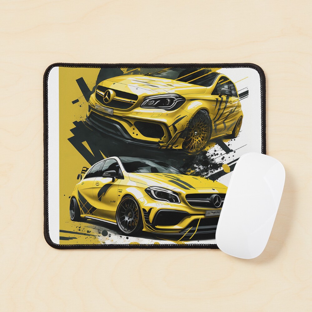 "Mercedes A45 amg" Sticker by steve-drawings | Redbubble