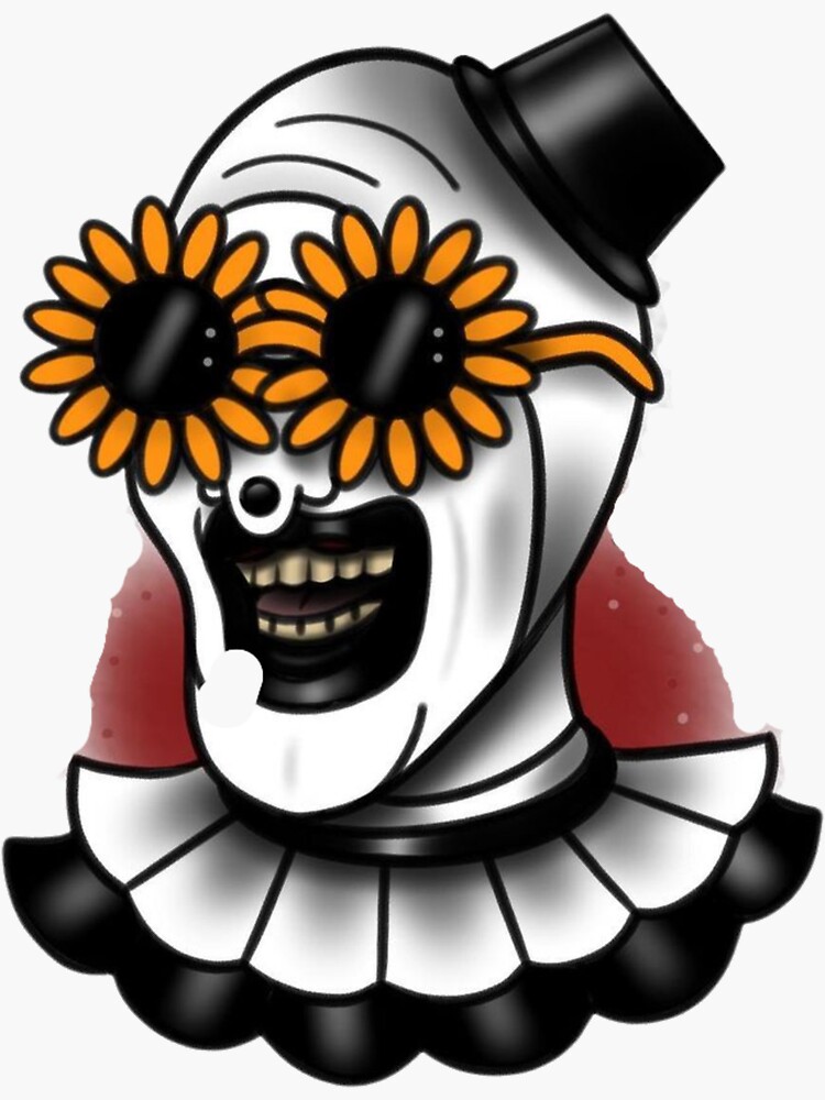 "Art The Clown- Terrifier 2 Sunflower Sunglasses" Sticker for Sale by ...