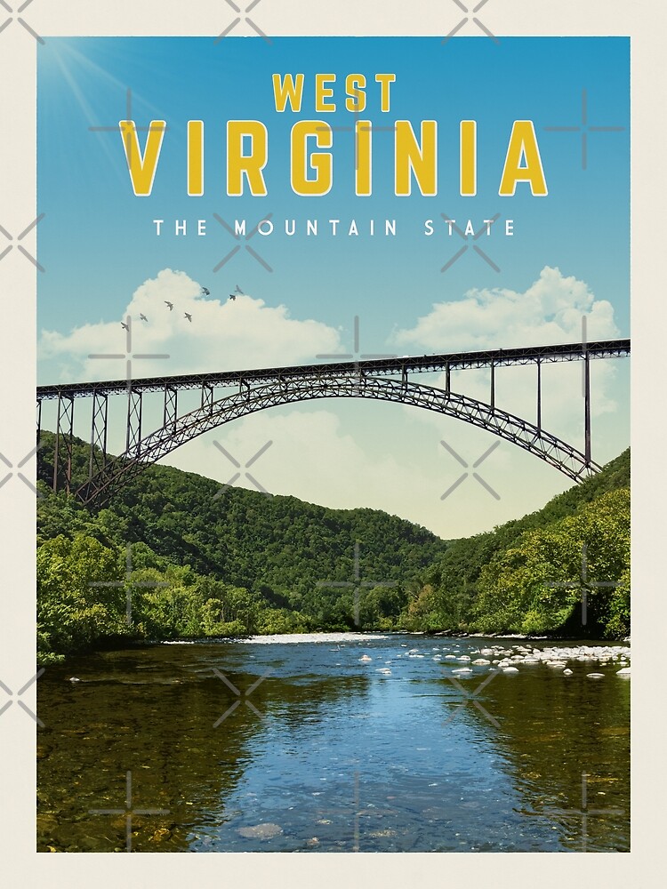 "West Virginia Vintage Travel Poster" Poster for Sale by Vintaprints-co ...