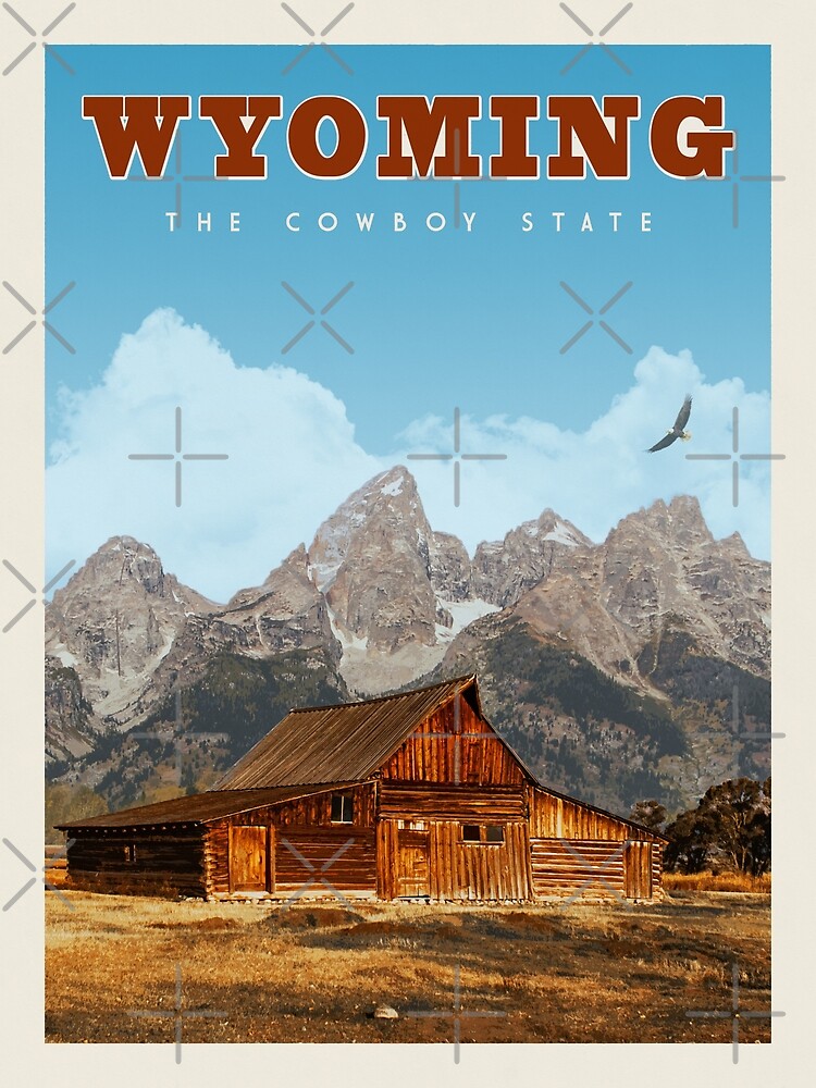 "Wyoming Vintage Travel Poster" Poster for Sale by Vintaprints-co ...