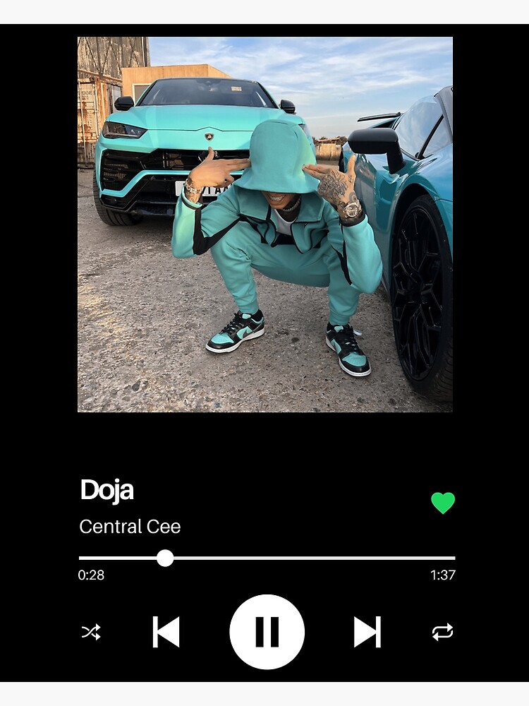 "Central Cee DOJA spotify" Poster for Sale by BRLY- | Redbubble