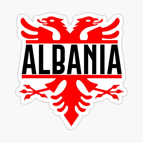 Albanian Flag Vinyl Sticker 2x Albania Eagle Vinyl Stickers - Shqipëria ...