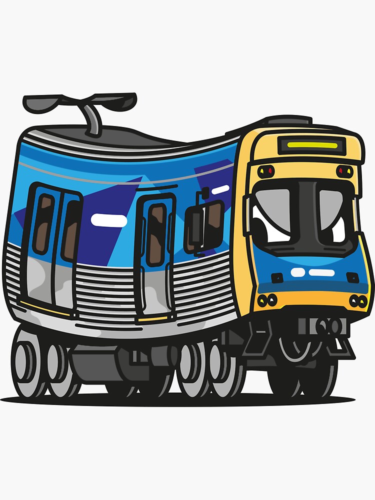 "Metro Trains Melbourne Comeng" Sticker for Sale by Vandals | Redbubble