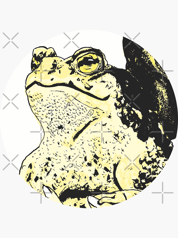 "Weathered sepia Proud Toad " Sticker for Sale by TheRaggedQuill ...