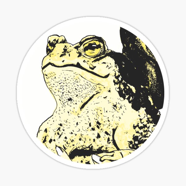 "Weathered sepia Proud Toad " Sticker for Sale by TheRaggedQuill ...