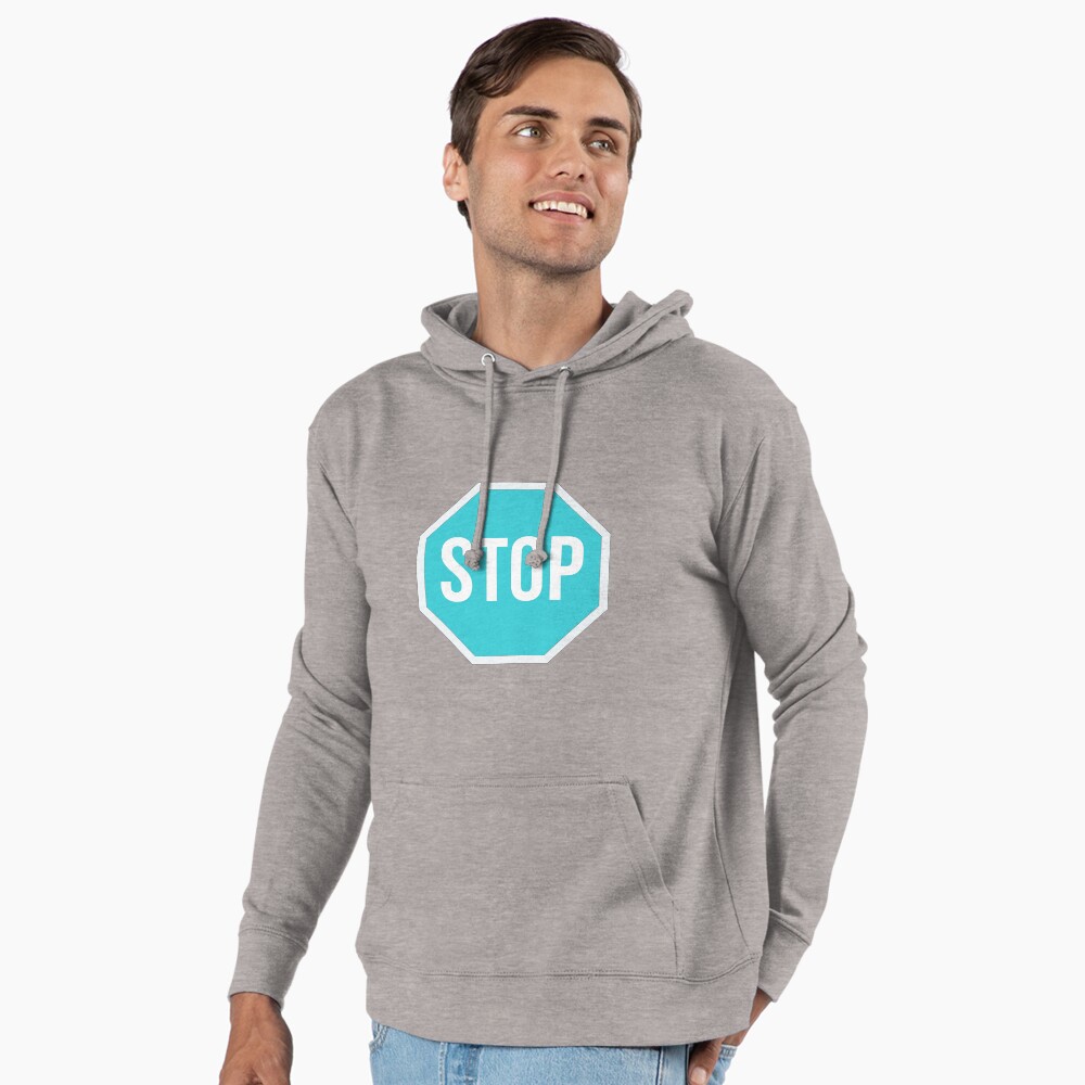 "STOP sign in blue version" Sticker for Sale by PatiDesigner | Redbubble