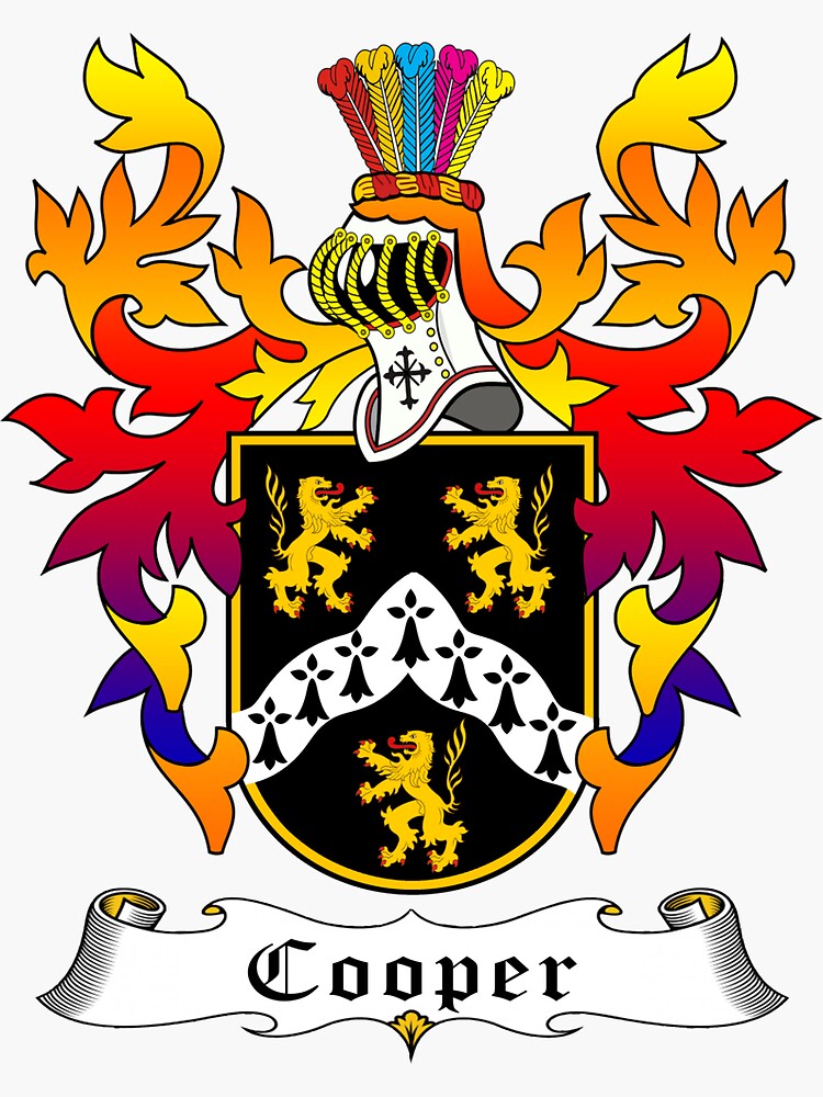"COOPER FAMILY CREST" Sticker for Sale by CathalDevlin | Redbubble