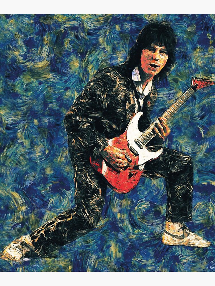"jeff beck vintage" Sticker for Sale by onlydrawning | Redbubble