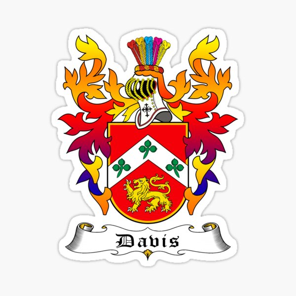 "DAVIS FAMILY CREST" Sticker for Sale by CathalDevlin | Redbubble