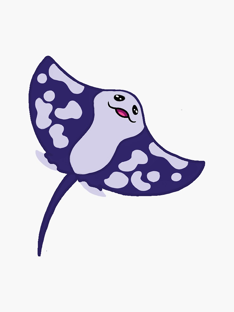 "Chibi Manta ray " Sticker for Sale by TurtlemageFey17 | Redbubble