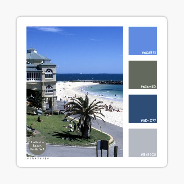 "Perth - Australian City Colour Palette" Sticker for Sale by ...
