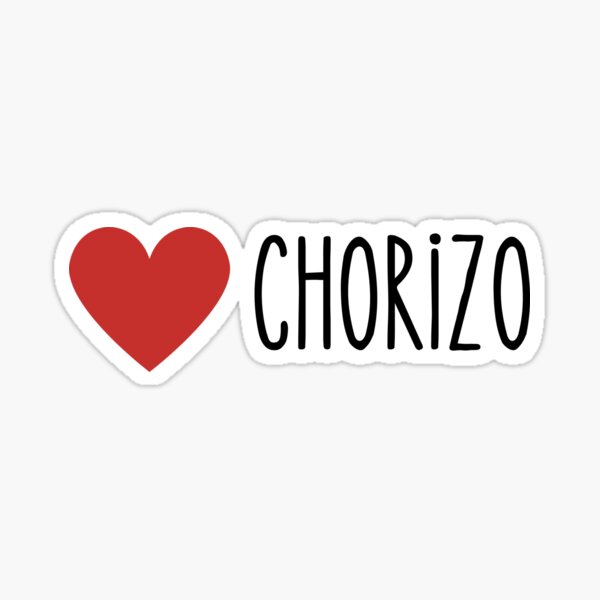 "I Love Chorizo, Handwritten, Heart" Sticker for Sale by NUMAtravel ...
