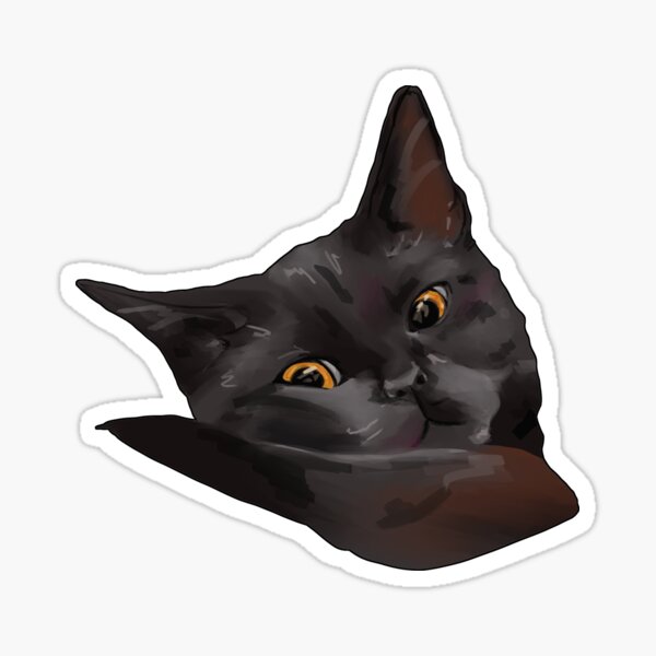 "Cute sus Kitty" Sticker by Killyciraptor | Redbubble