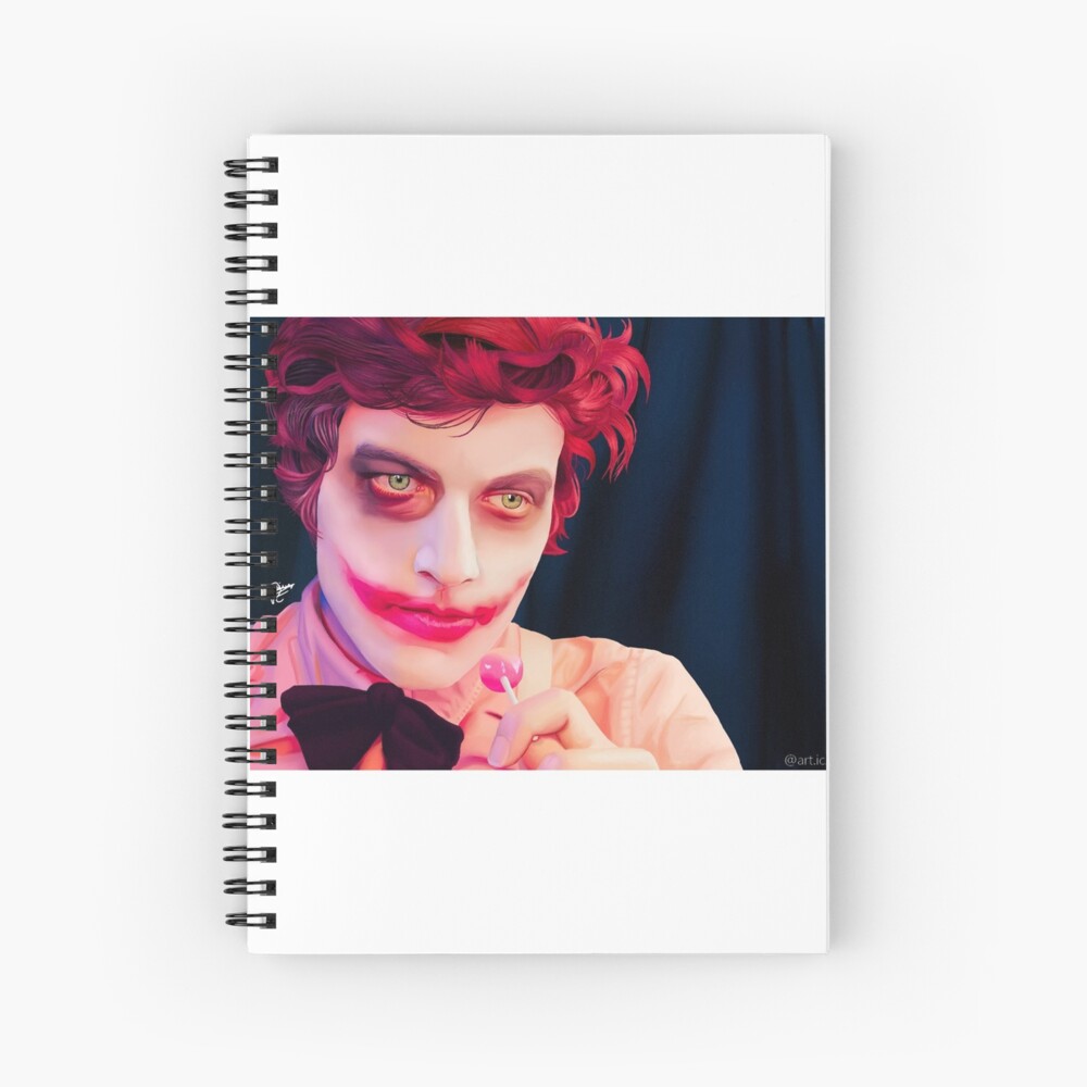 "KickThePj as Wiggles the clown" Spiral Notebook by art-ic-monkeys ...