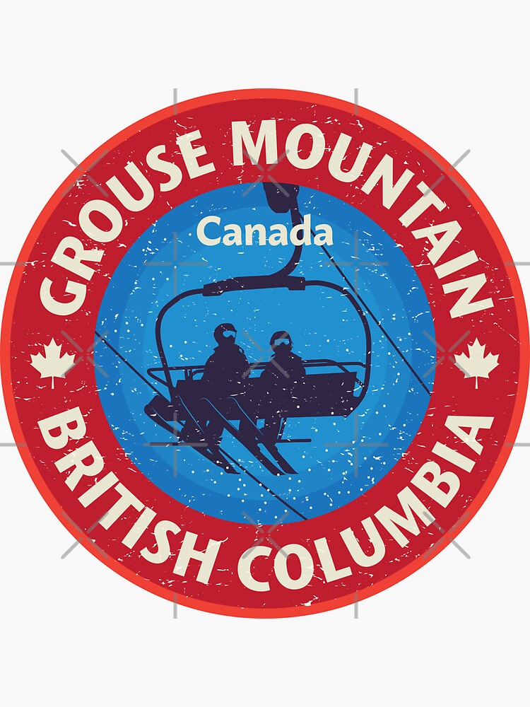 "Grouse Mountain, British Columbia" Sticker for Sale by studio838 ...