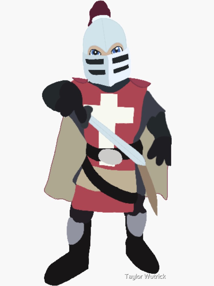 "Belmont Abbey College Crusader Mascot" Sticker for Sale by ...